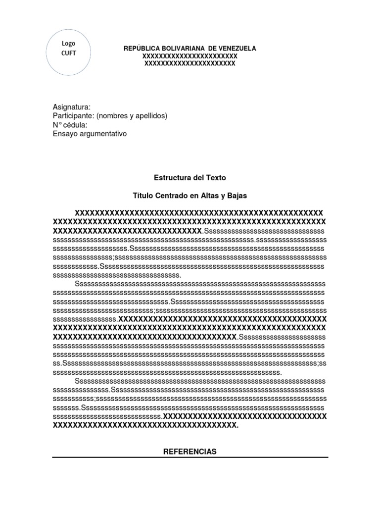 ESTRUCTURA DE UN TEXTO - EL PÁRRAFO - Ejemplo | PDF