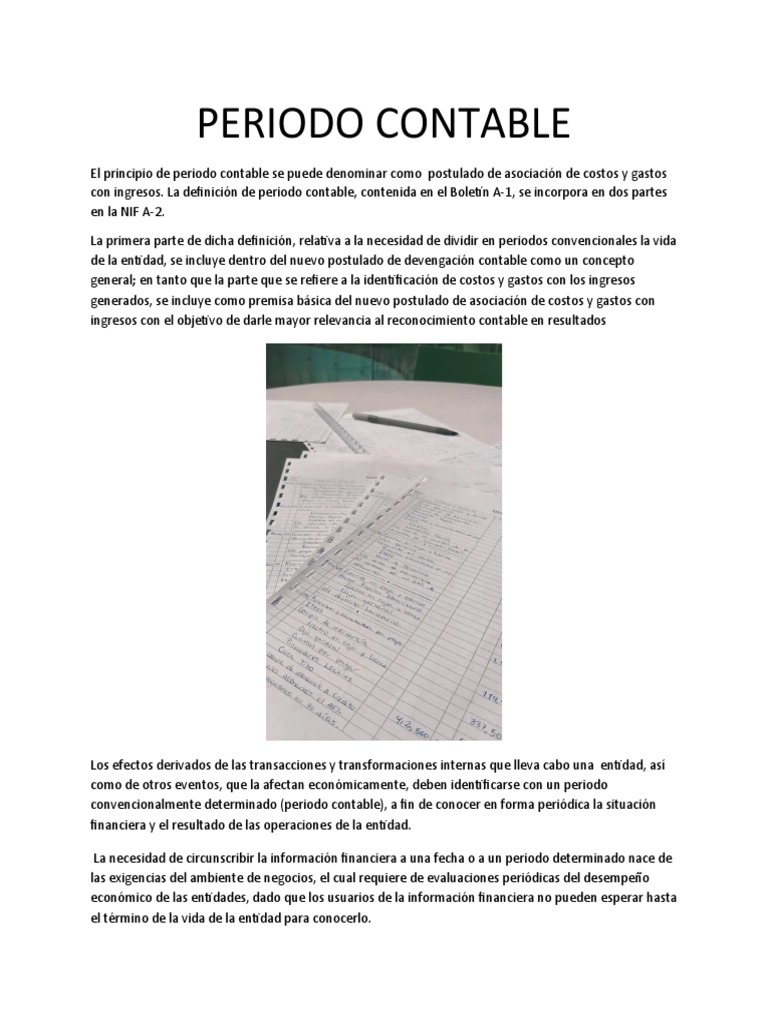 Periodo Contable Grupo 3 | PDF | Contabilidad | Business