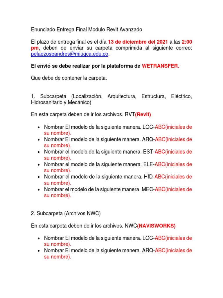 Entrega Final Modulo REVIT Avanzado C7 | PDF