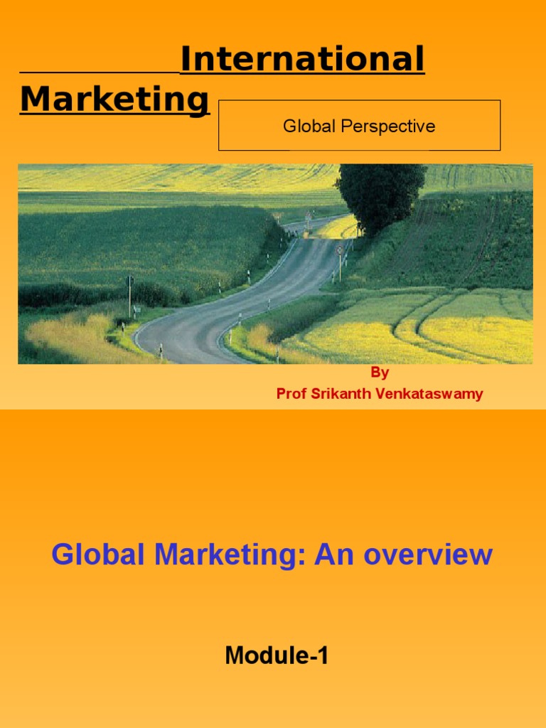 International Marketing: Global Perspective | PDF | Marketing ...