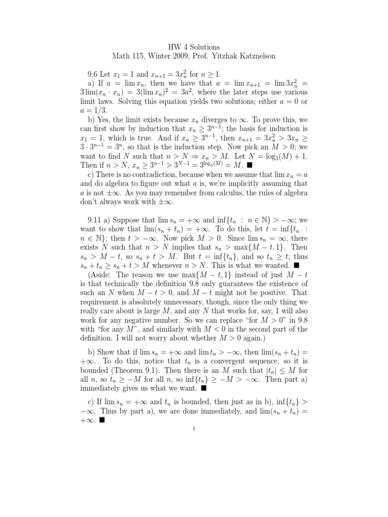 Poss 2 | PDF | Sequence | Monotonic Function