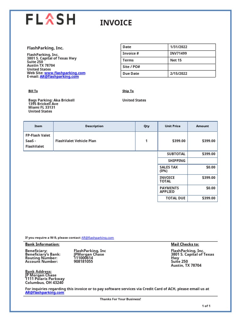Invoice INV71499 1644004446552 | PDF | Jp Morgan Chase | Invoice
