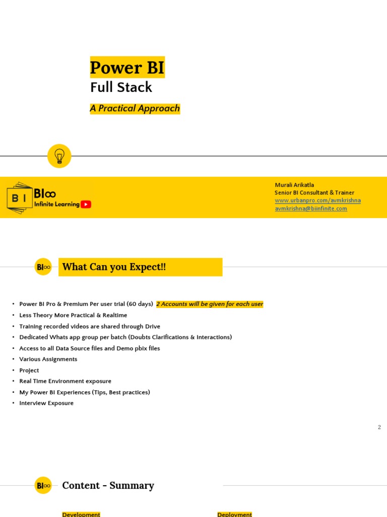 Power BI Training | PDF | Microsoft Sql Server | Sql