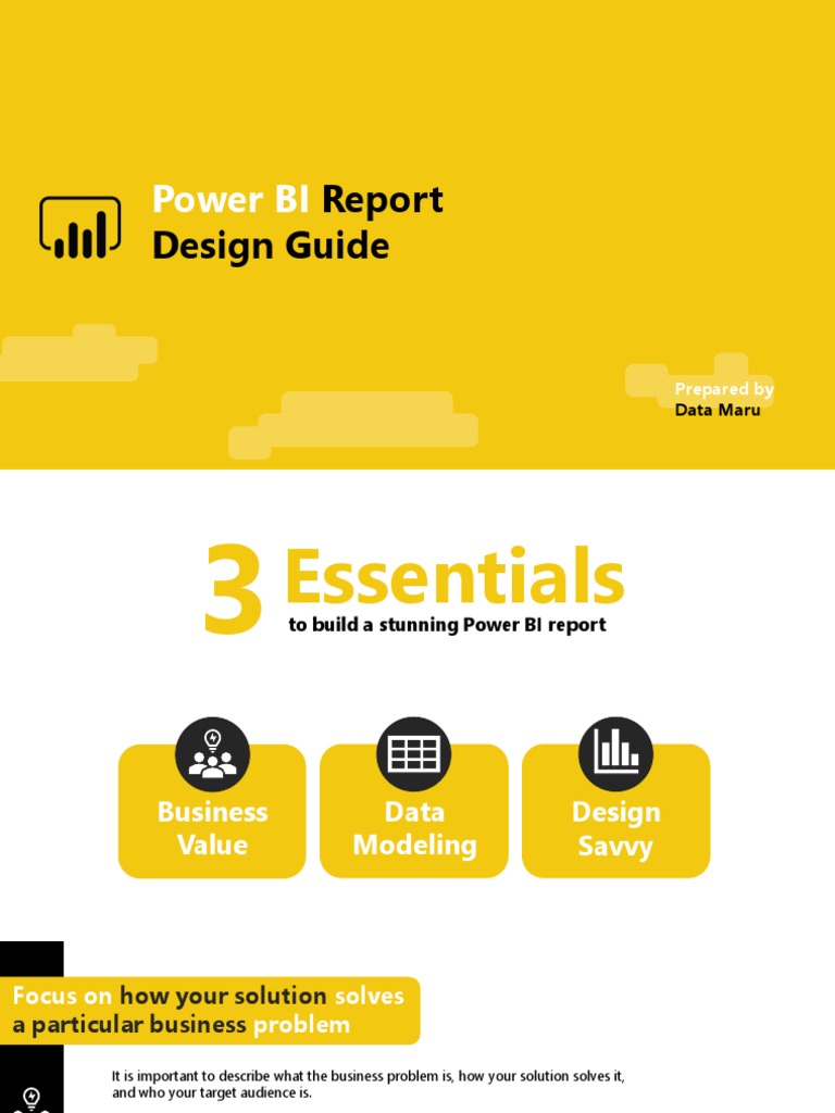 Power BI Report Design Guide | PDF | Computing | Information Technology ...