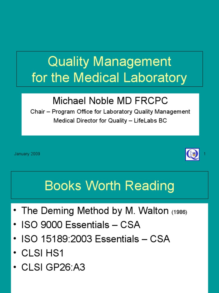 RT LQM 1 QM | PDF | Quality Management | Iso 9000