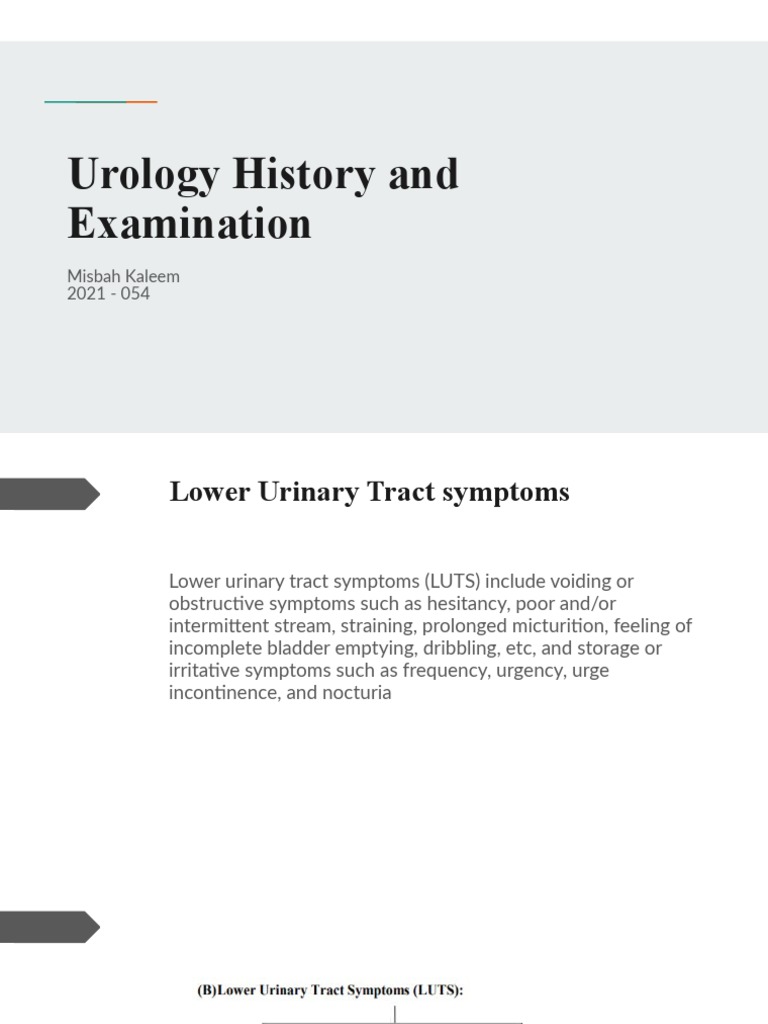 Urology HX and Exam | PDF | Urinary Incontinence | Urinary Bladder