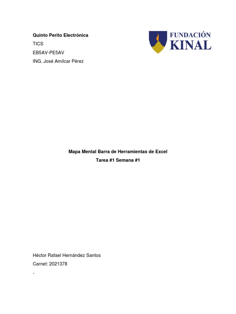 Tarea#1 Tics | PDF | Microsoft Excel | Gestión de tecnología de la información