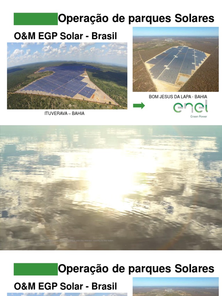 Operação de Parques Solares | PDF | Célula solar | Painel solar
