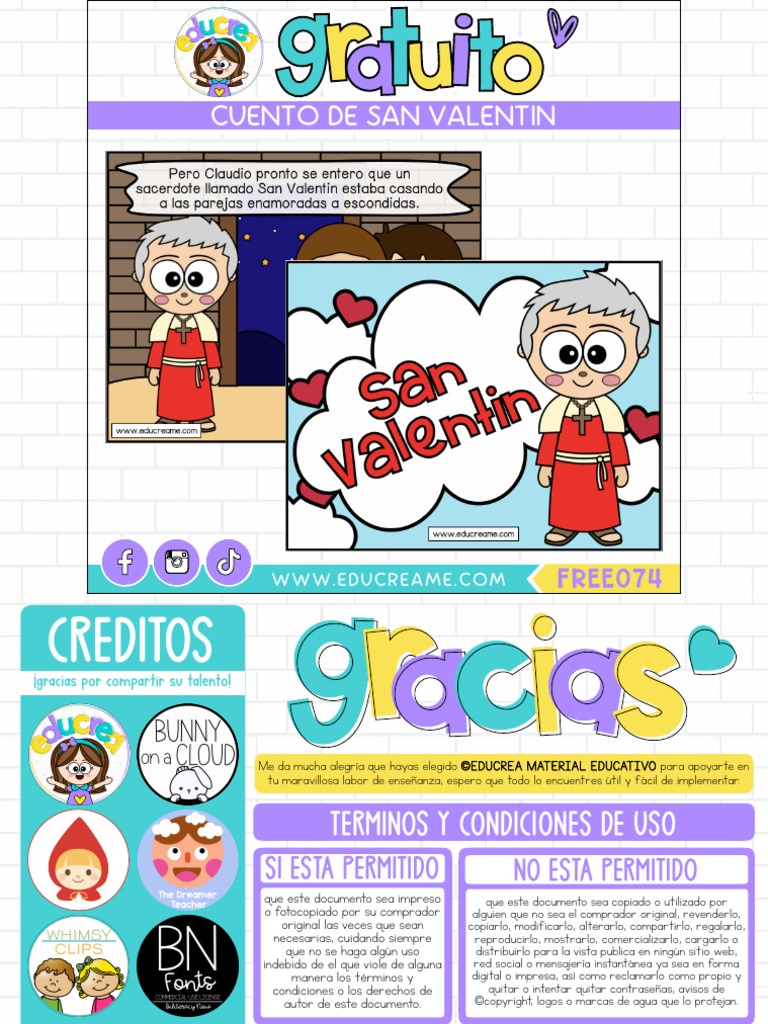 Free074. Cuento San Valentin | PDF