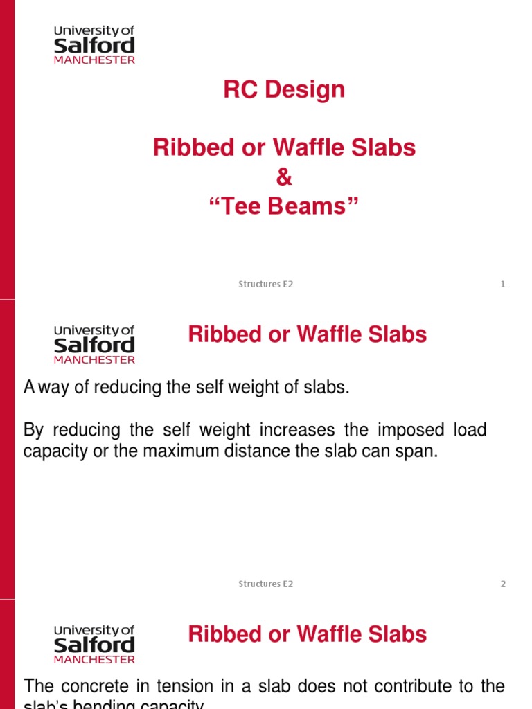 10 Ribbed Slab Design | PDF | Beam (Structure) | Bending