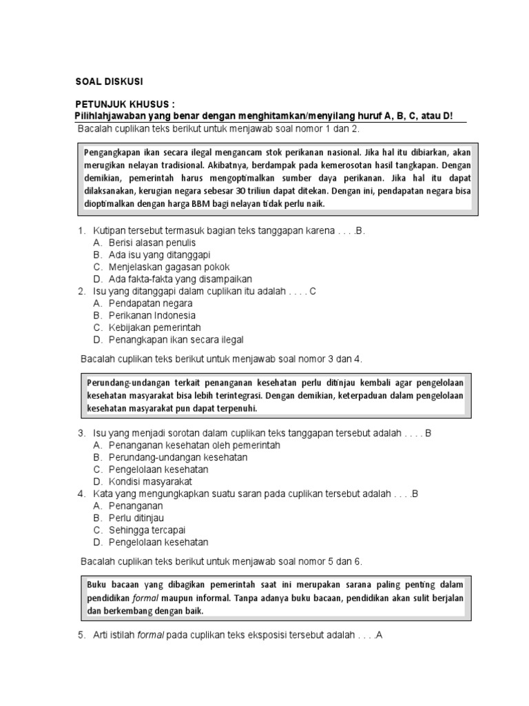 Soal Diskusi | PDF
