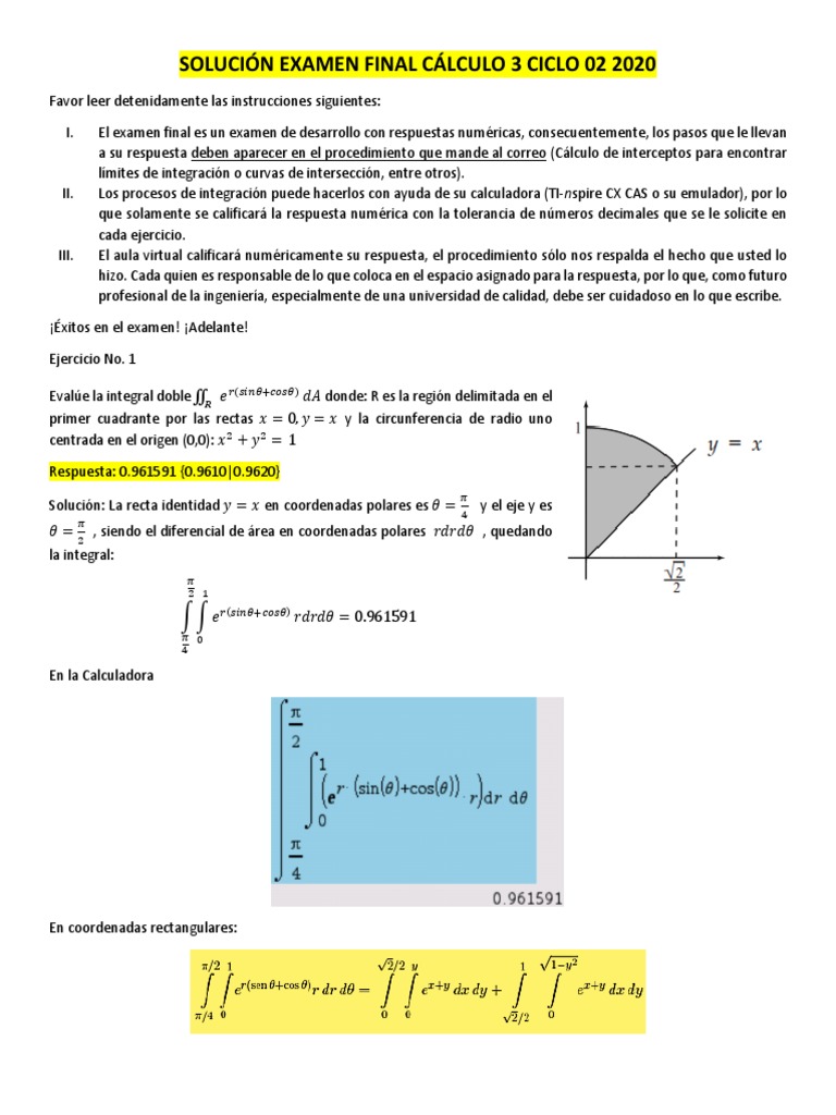 Solución Efc3 | PDF | Integral | Curva