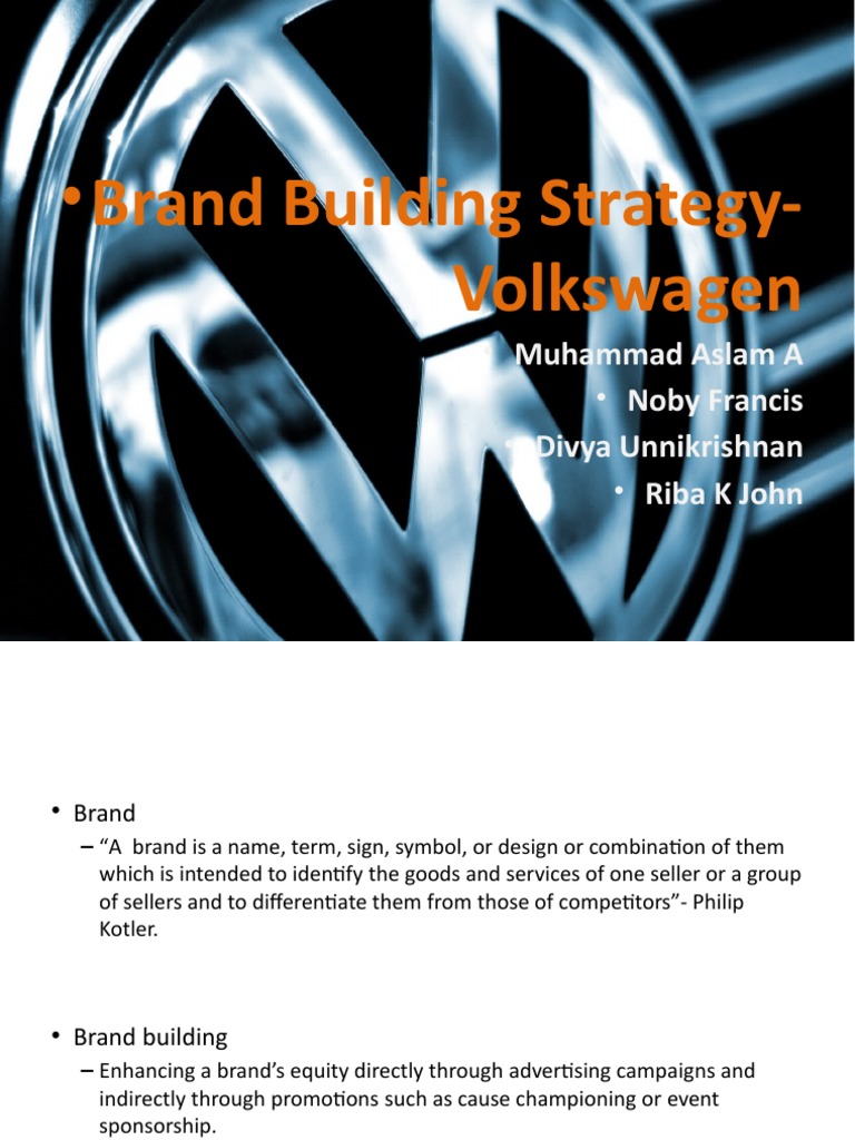 Volkswagen Brand Building Strategies | PDF