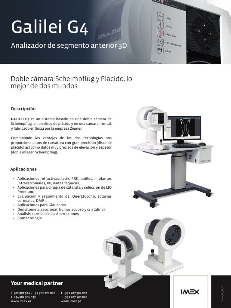 Ficha Tecnica G4 | PDF | Córnea | Óptica