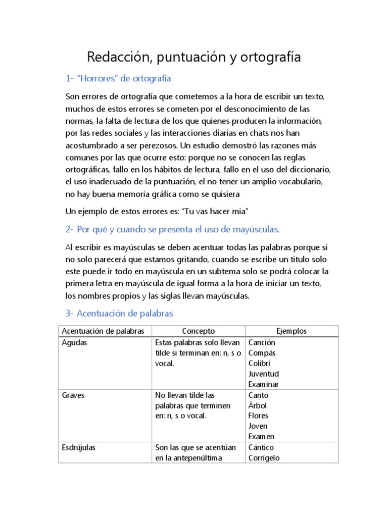 Errores y Mejora en Ortografía | PDF | Verbo | Artes del Lenguaje y ...