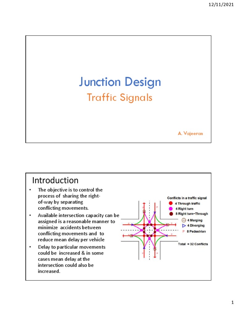 Traffic Signal Design for Junctions | PDF | Traffic | Traffic Light