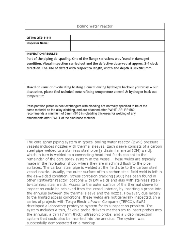 Boiling Water Reactor | PDF | Home & Garden | Technology & Engineering