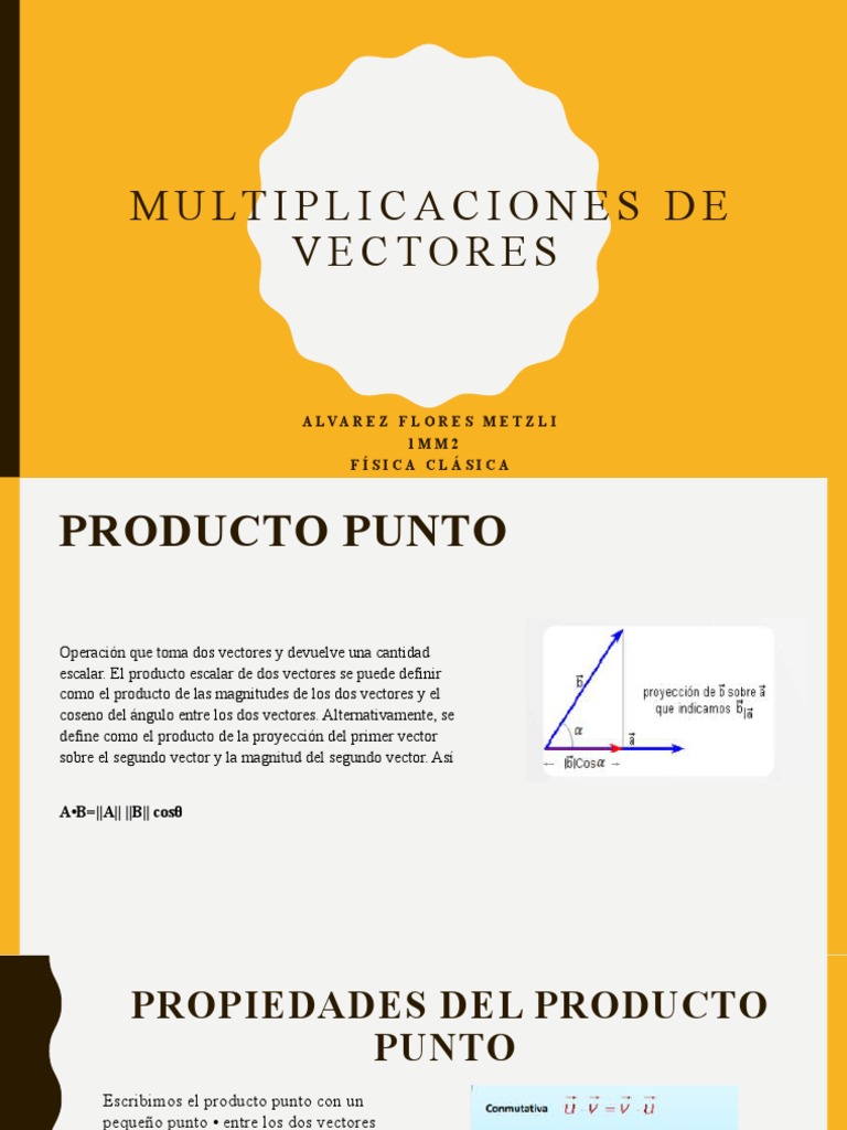 Multiplicación de Vectores | PDF | Vector Euclidiano | Multiplicación