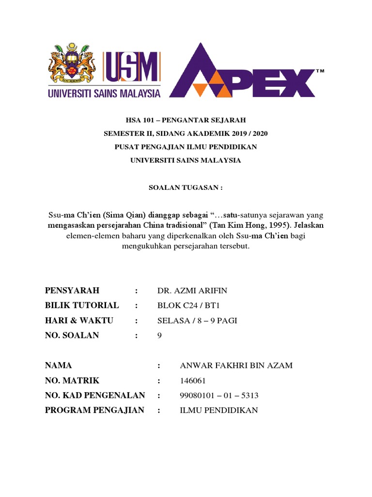 Hsa 101 Pengantar Sejarah | PDF