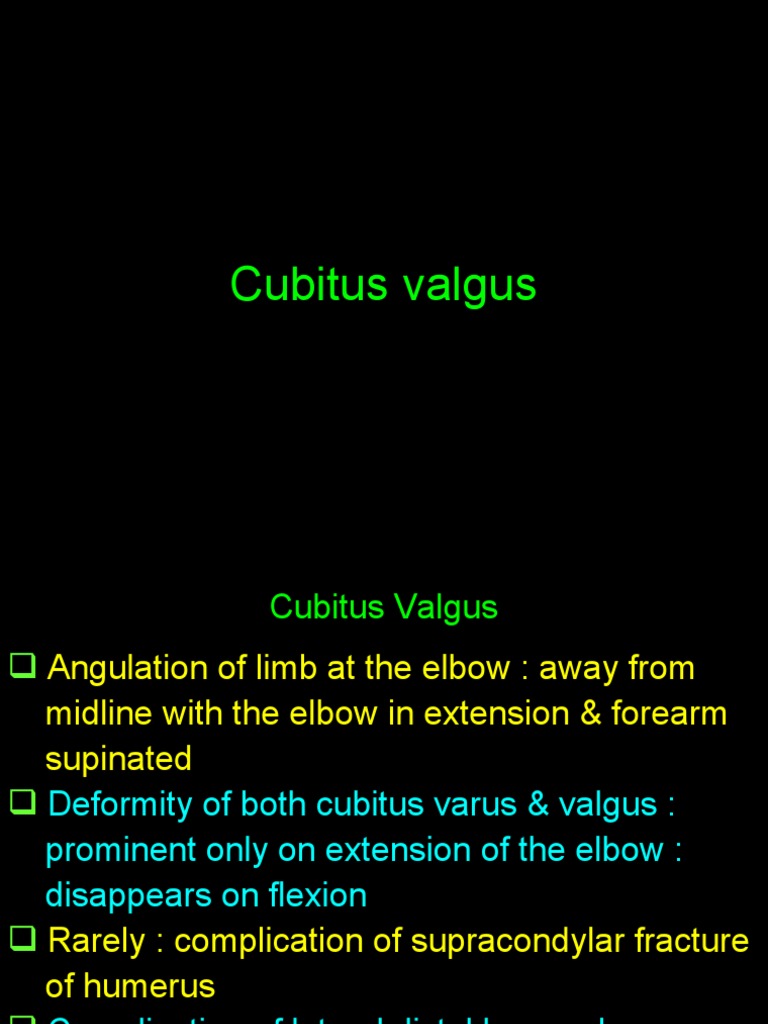 Cubitus Valgus | PDF