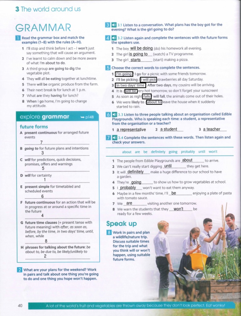 Ls2 Session 3 Worksheet Unit 3 Grammar | PDF