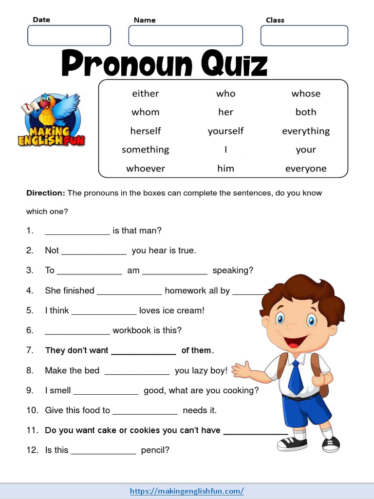 Pronouns Worksheets Set 1 1 | PDF | Pronoun