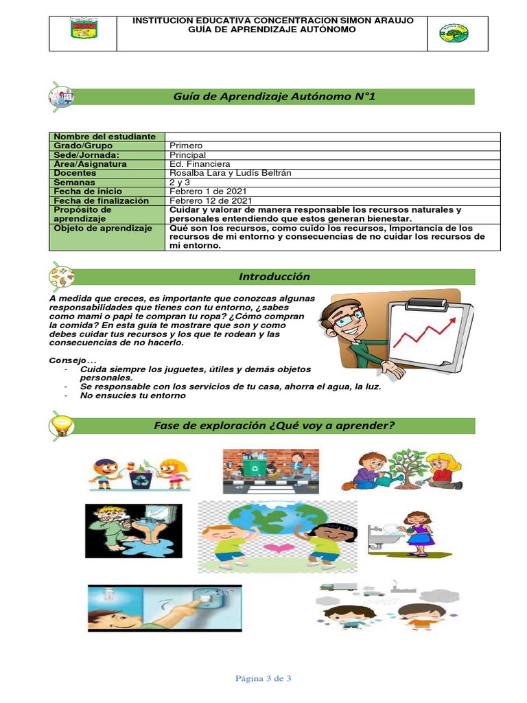 4.guia de Aprendizaje Ed. Financiera | PDF | Aprendizaje | Modificación de comportamiento