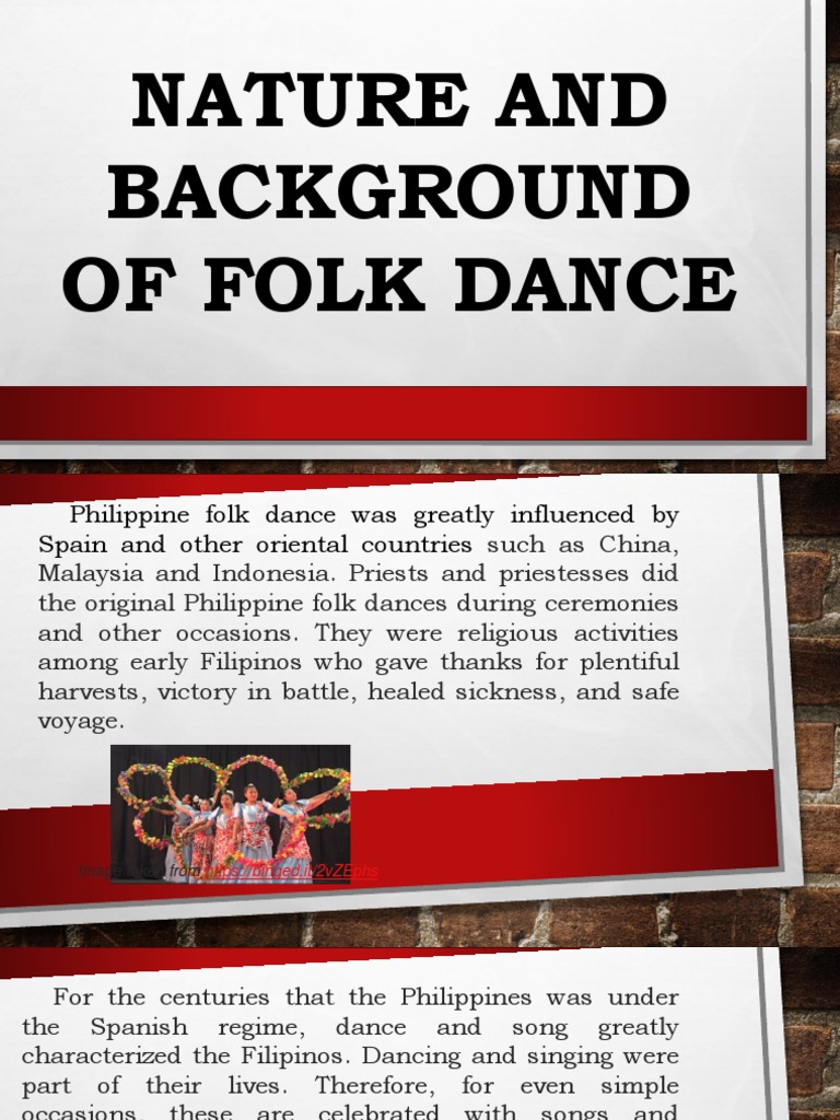 Nature and Background of Folk Dance | PDF | Philippines