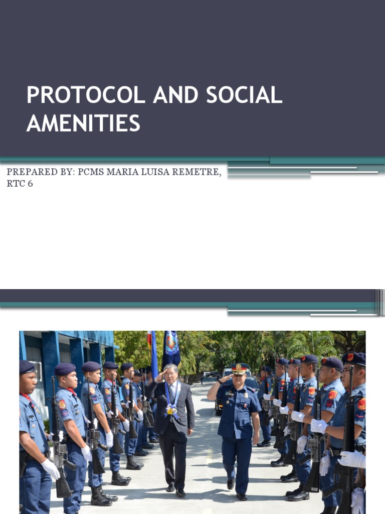 Protocols for Officers at Social Events | PDF | Clothing