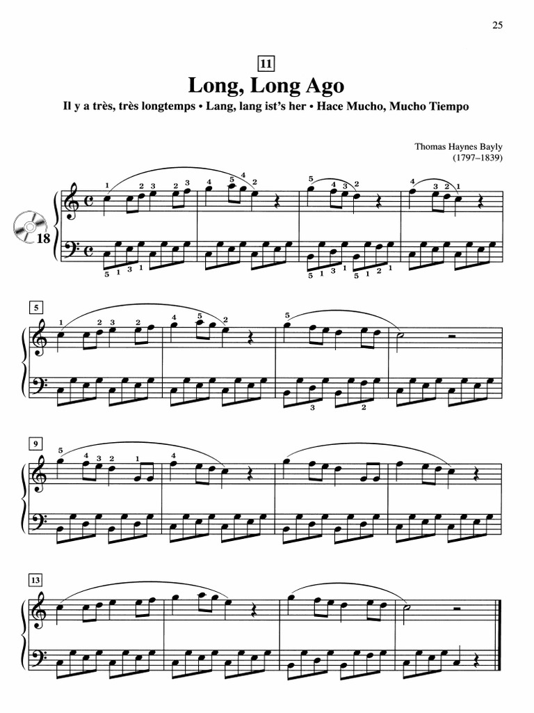 Suzuki - Long, Long Ago | PDF