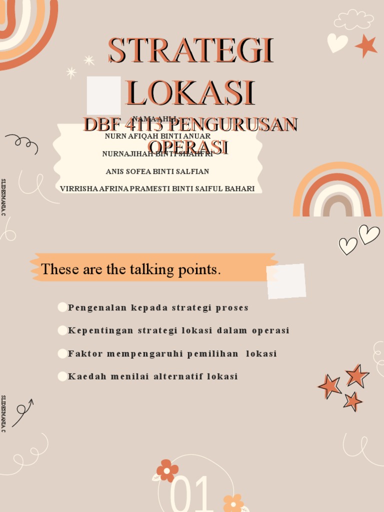 Strategi Pemilihan Lokasi Operasi | PDF | Pengelolaan Keuangan & Uang