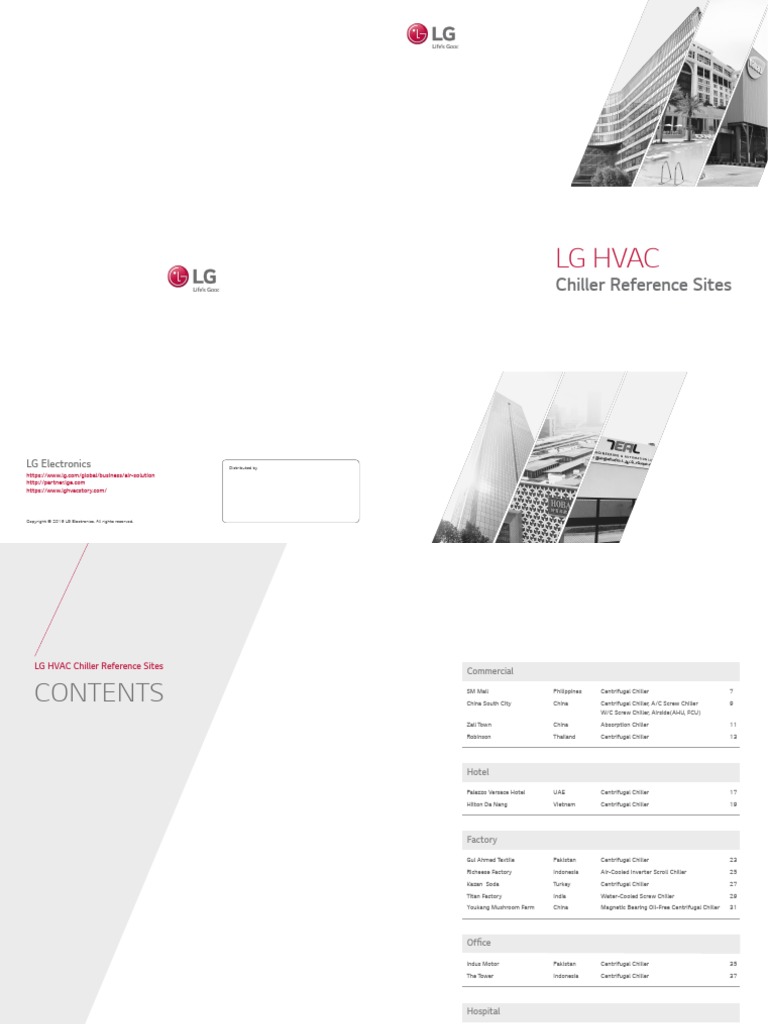 LG Chiller Reference Sites | PDF | Sodium Bicarbonate | Sodium Carbonate