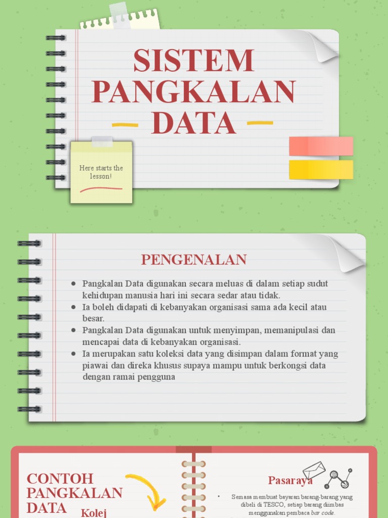 Pangkalan Data Lesson 1 | PDF