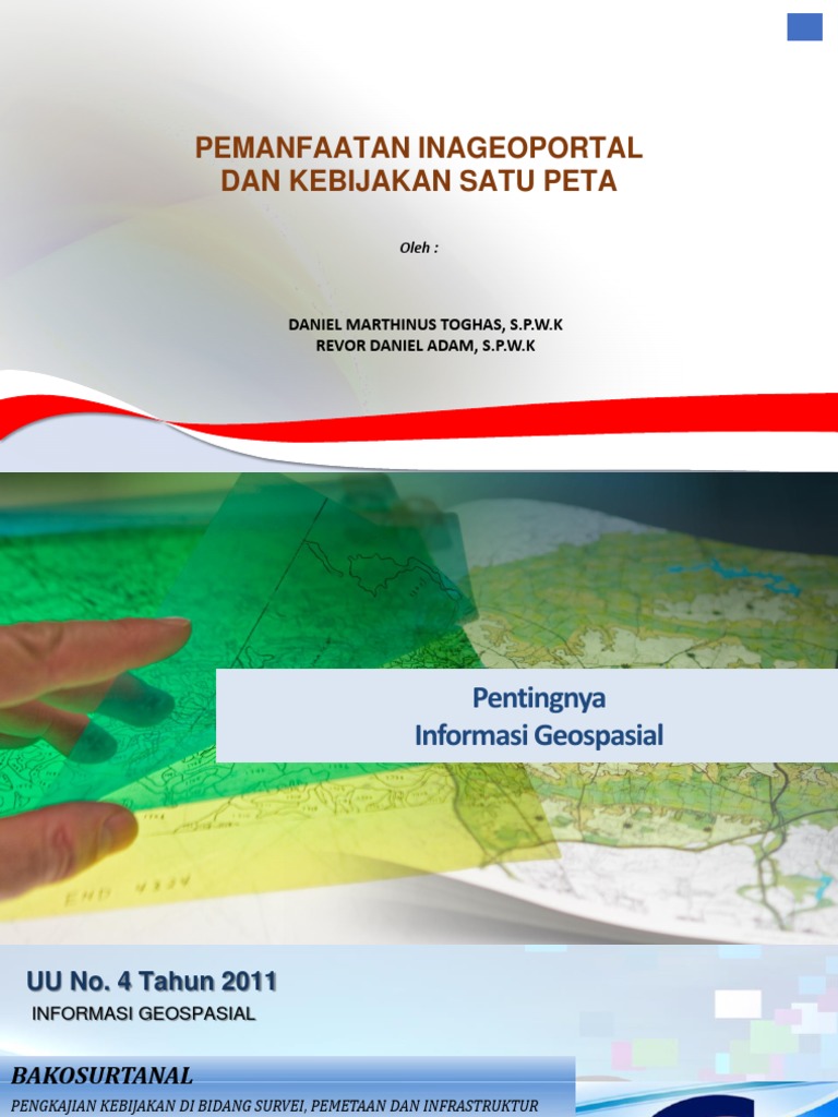 Pemanfaatan Ina-Geoportal & Kebijakan Satu Peta | PDF