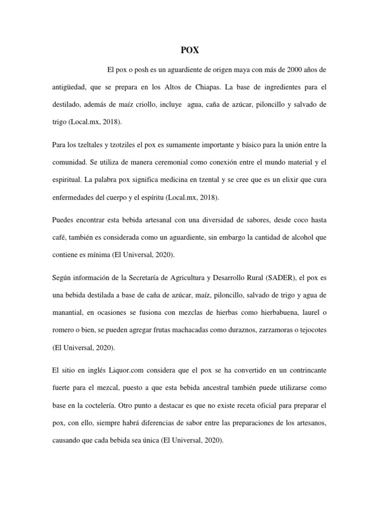 La historia y el proceso de elaboración del pox, una bebida ancestral ...