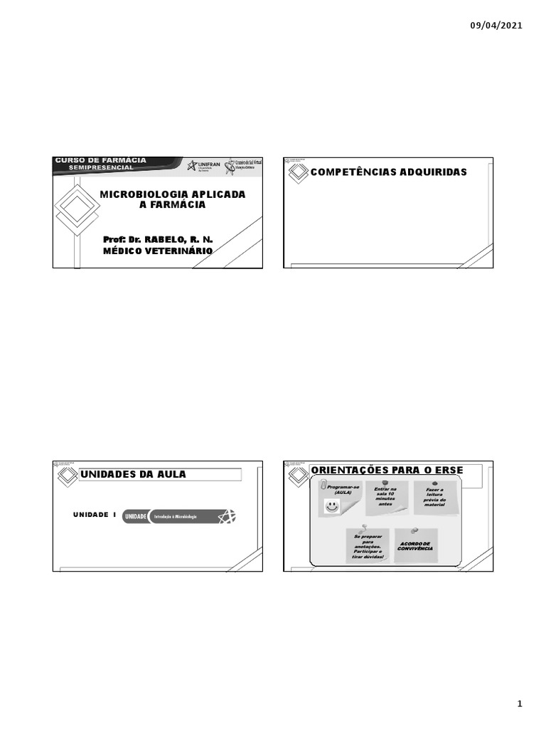 Microbiologia Geral e Clínica Aplicada À Farmácia | PDF | Microrganismo ...