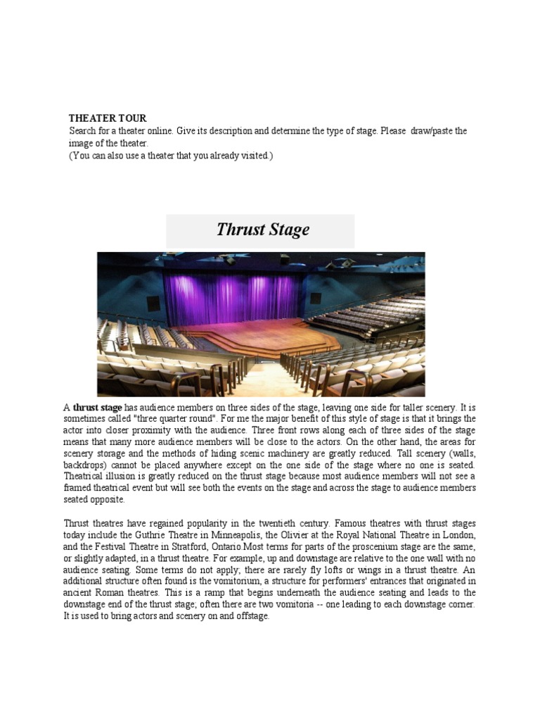 Thrust Stage: Theater Tour | PDF