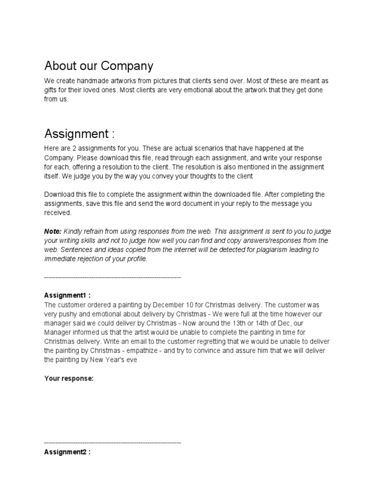 Client Servicing Assignment | PDF | Communication