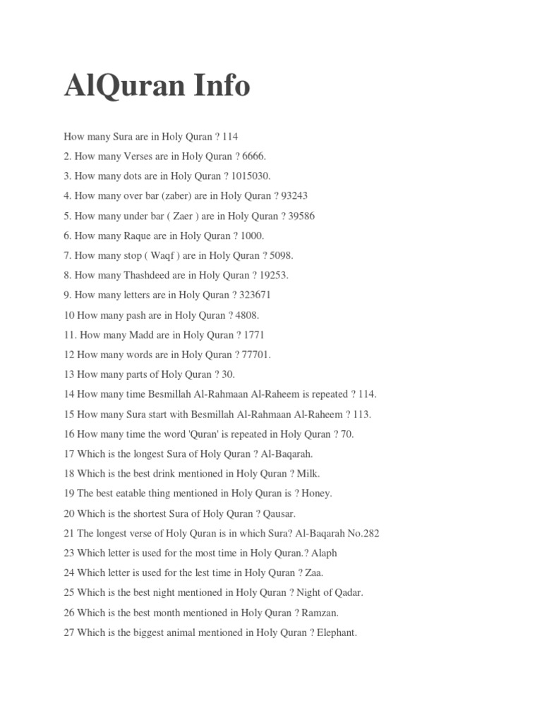 Al Quran | PDF | Surah | Quran