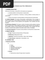 Detailed Lesson Plan - Arithmetic Sequence | PDF | Critical Thinking ...