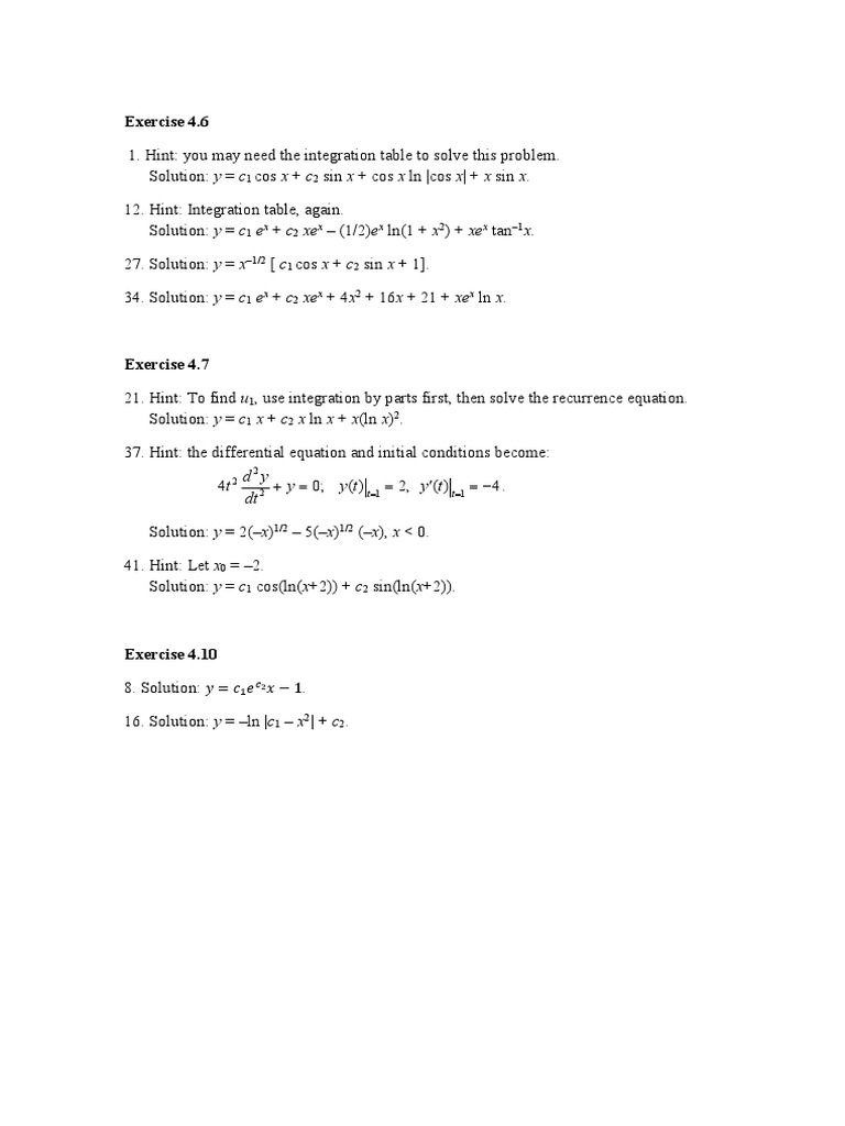 HW#05 Hints | PDF | Teaching Methods & Materials