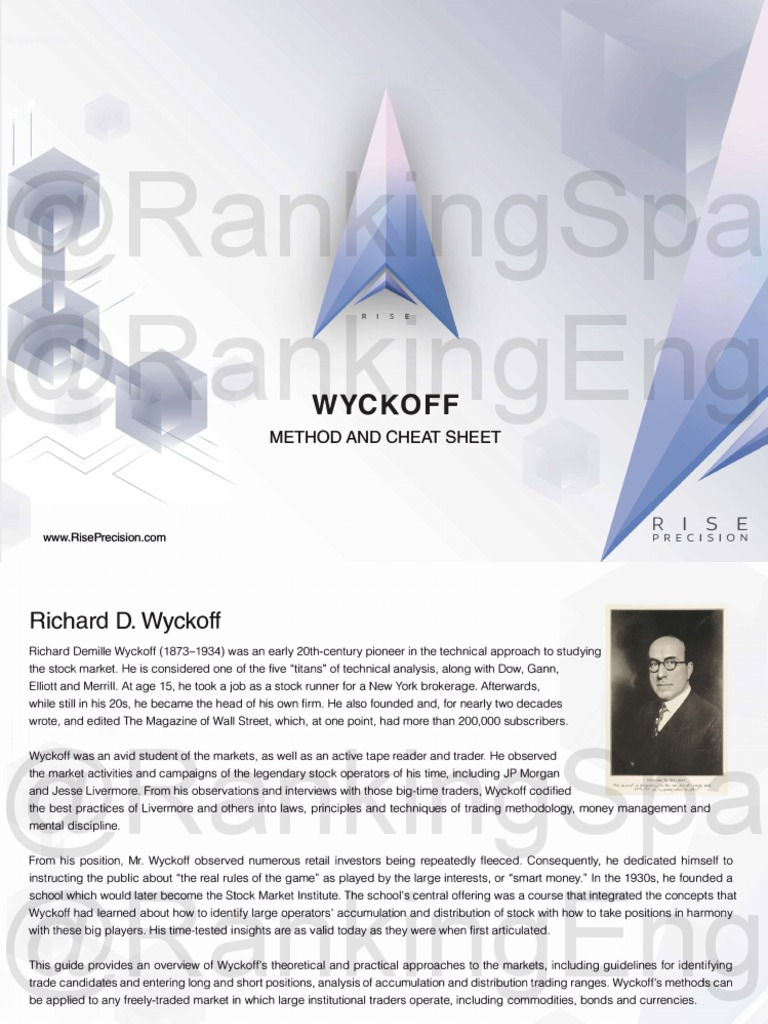 Wyckoff Method Overview and Cheat Sheet | PDF | Technical Analysis ...
