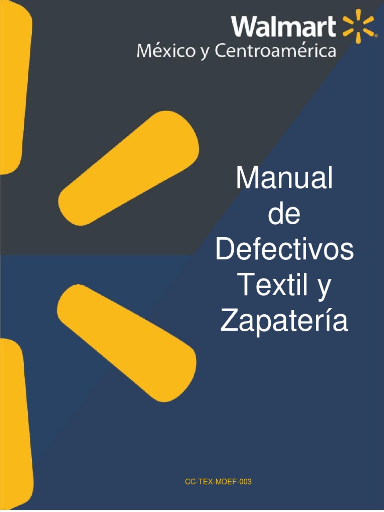 Manual de Defectivos Textil y Zapateria | PDF | Código Universal de ...