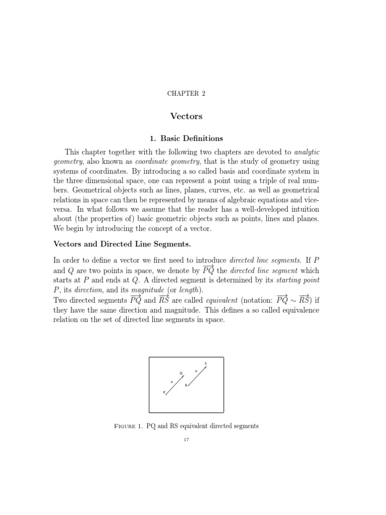 Lecture Notes Chapter 2 | PDF | Line (Geometry) | Vector Space