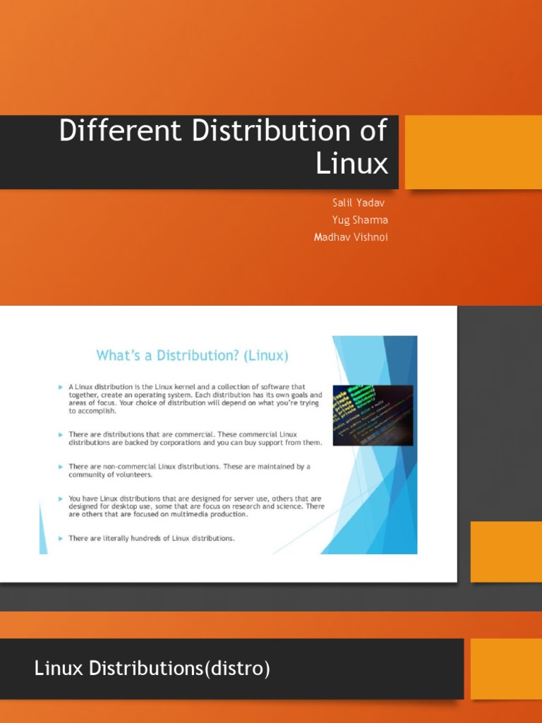 Overview of Popular Linux Distributions | PDF | Linux Distribution | Linux