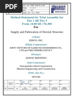 Method Statement For Rebar Installation | PDF | Structural Engineering | Materials