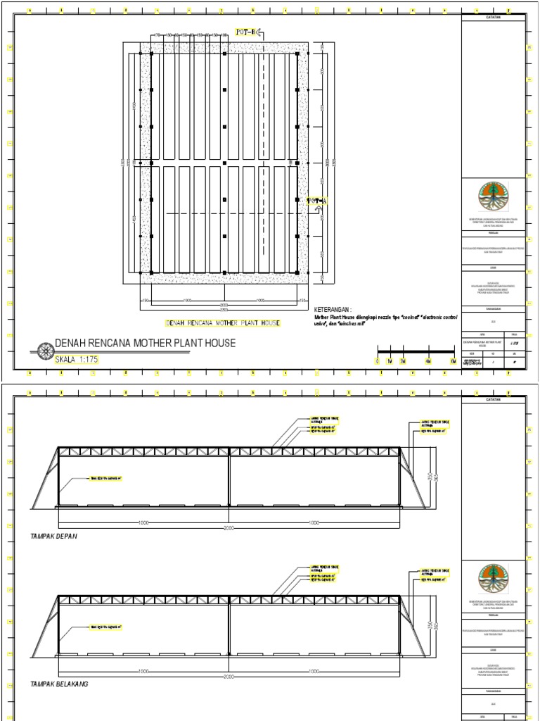 Denah Mother Plant House NTT | PDF