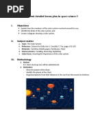 Lesson Plan in Science | PDF | Solar System | Planets