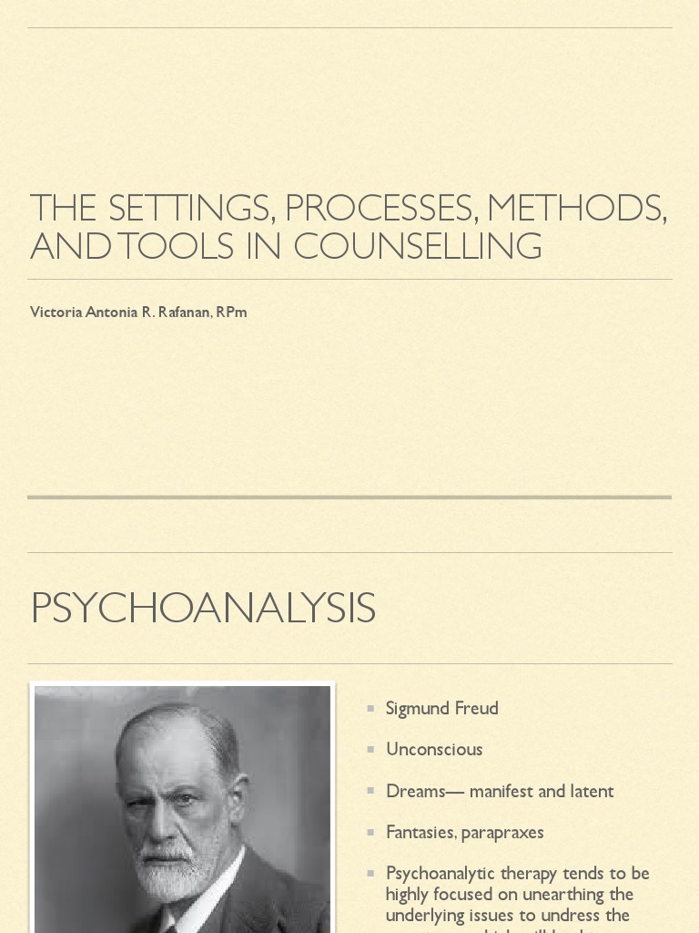 The Essential Counselling Approaches, Settings and Tools | PDF ...