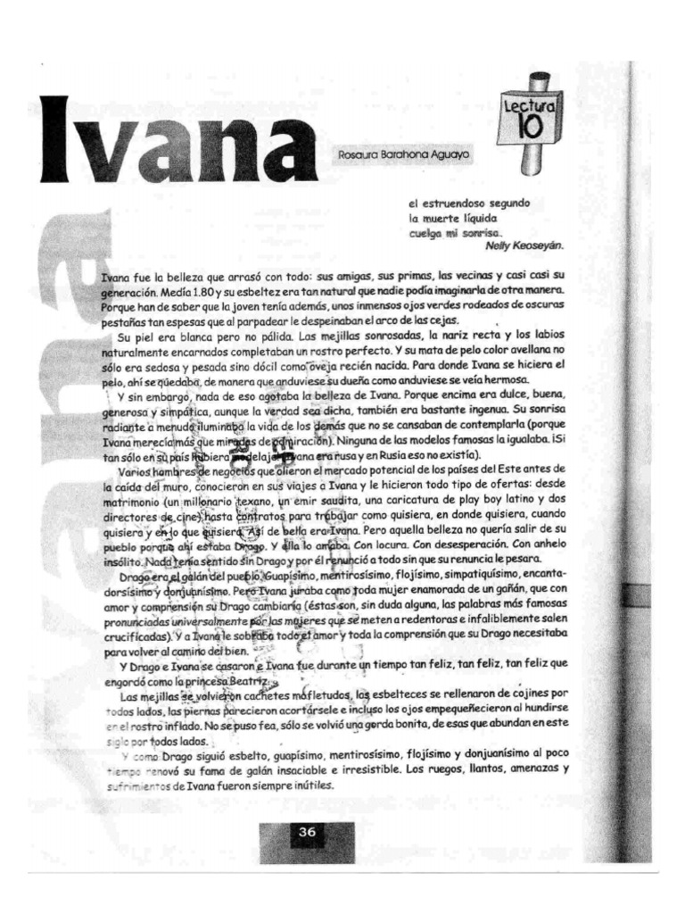 Lectura Ivana Literatura | PDF